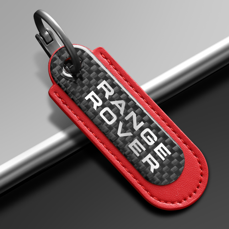 Carbon Fiber Keychain Red For Range Rover - Free Shipping